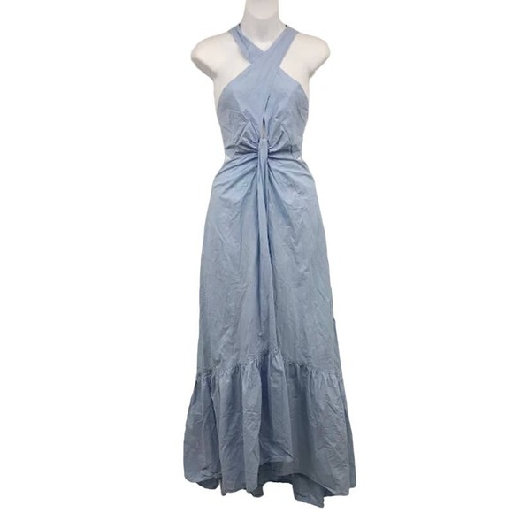 A.L.C. | Dresses | Alc Lansbury Maxi Dress 4 Crossover Halter Neck ...